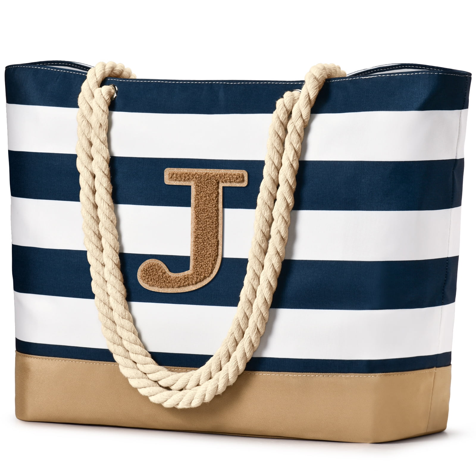 oscaurt Beach Tote Bag for Women Waterproof Beach Bag with Zipper ...