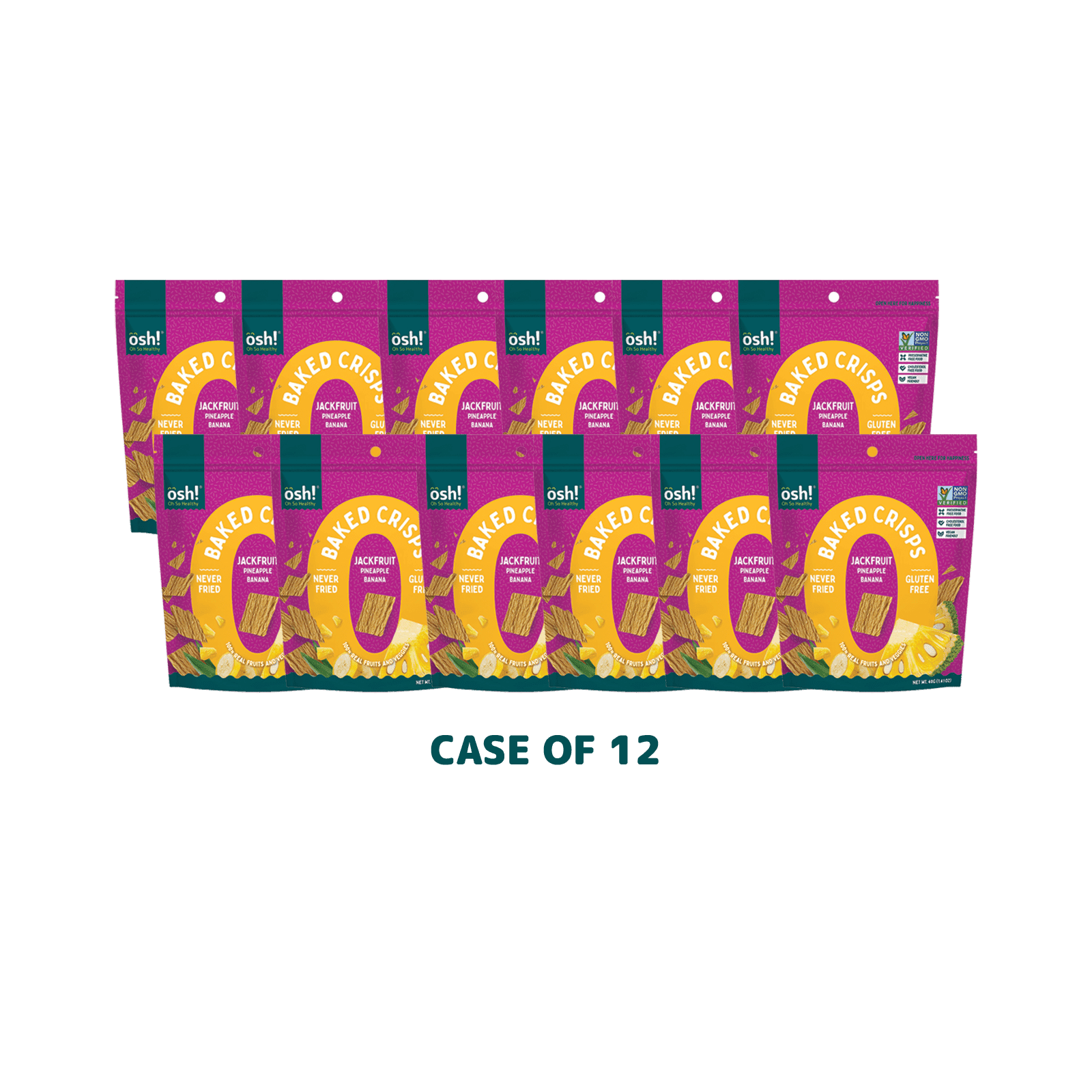 osh! Oh So Healthy, Baked Fruit Crisps, Jackfruit, Pineapple, Banana ...