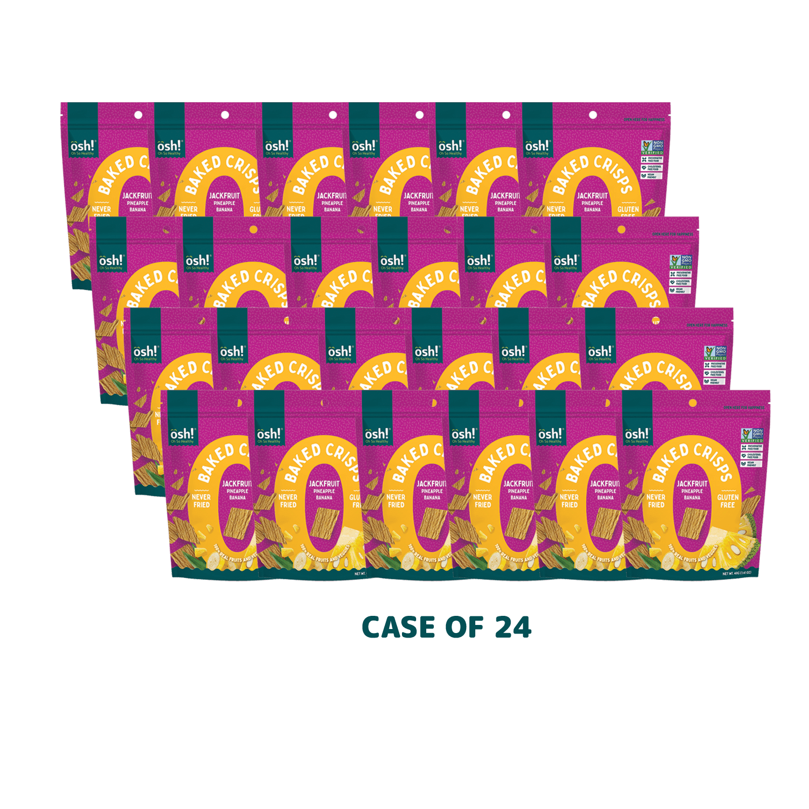 osh! Oh So Healthy, Baked Fruit Crisps, Jackfruit, Pineapple, Banana ...