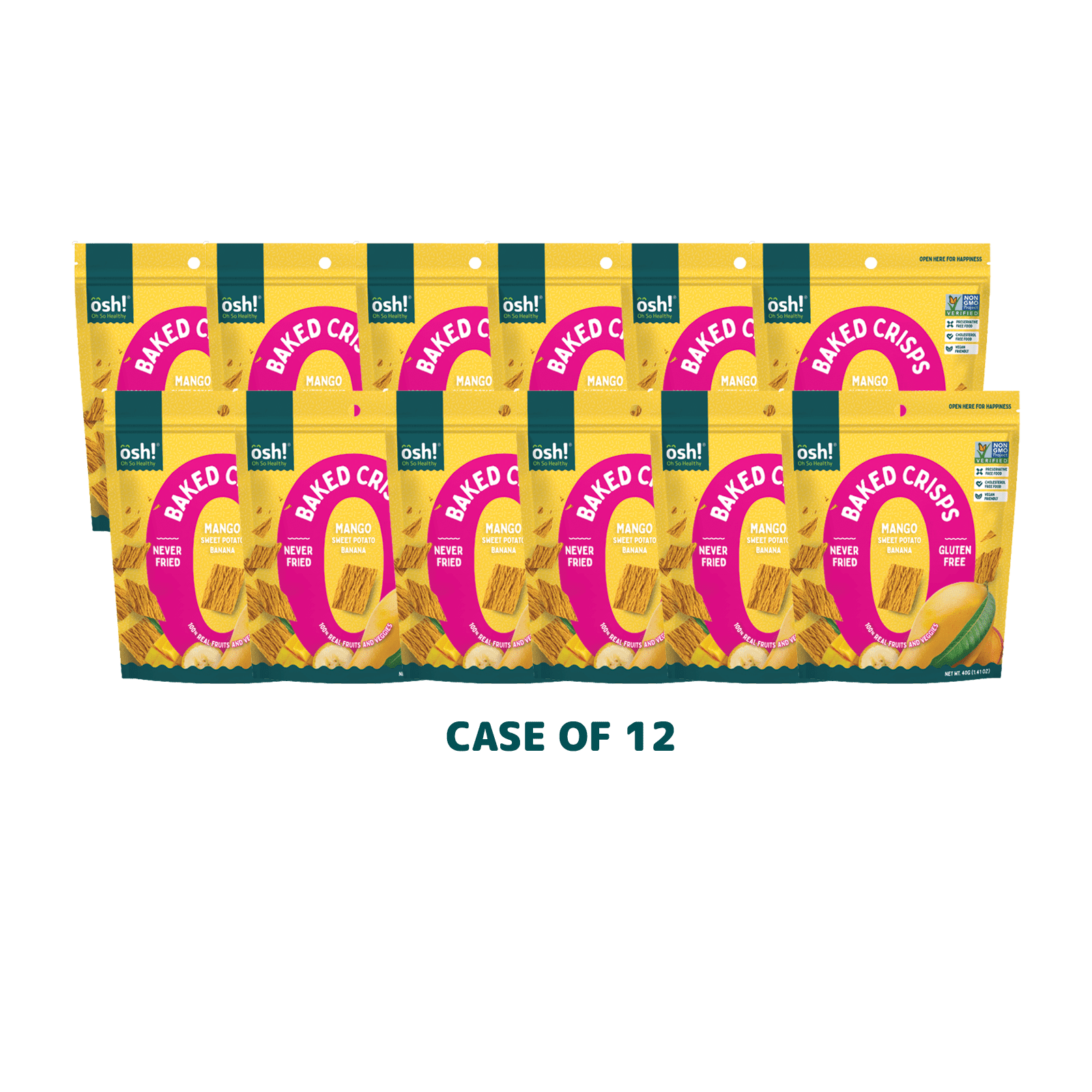 osh! Oh So Healthy, Baked Fruit Crisps, Mango, Sweet Potato, Banana ...