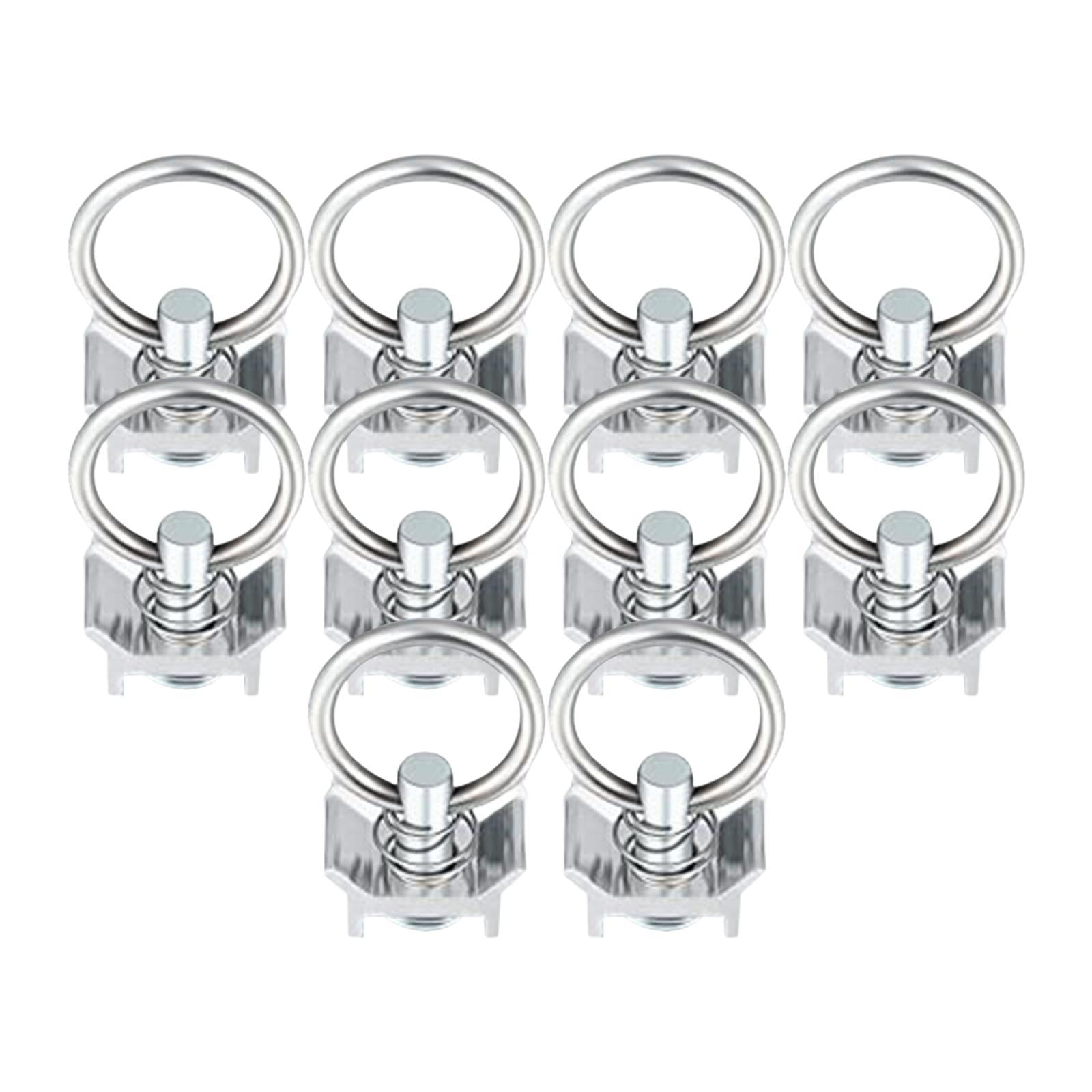 oshhni 10 Pieces L Track Single Stud Fitting Sturdy Keeper Cargo ...