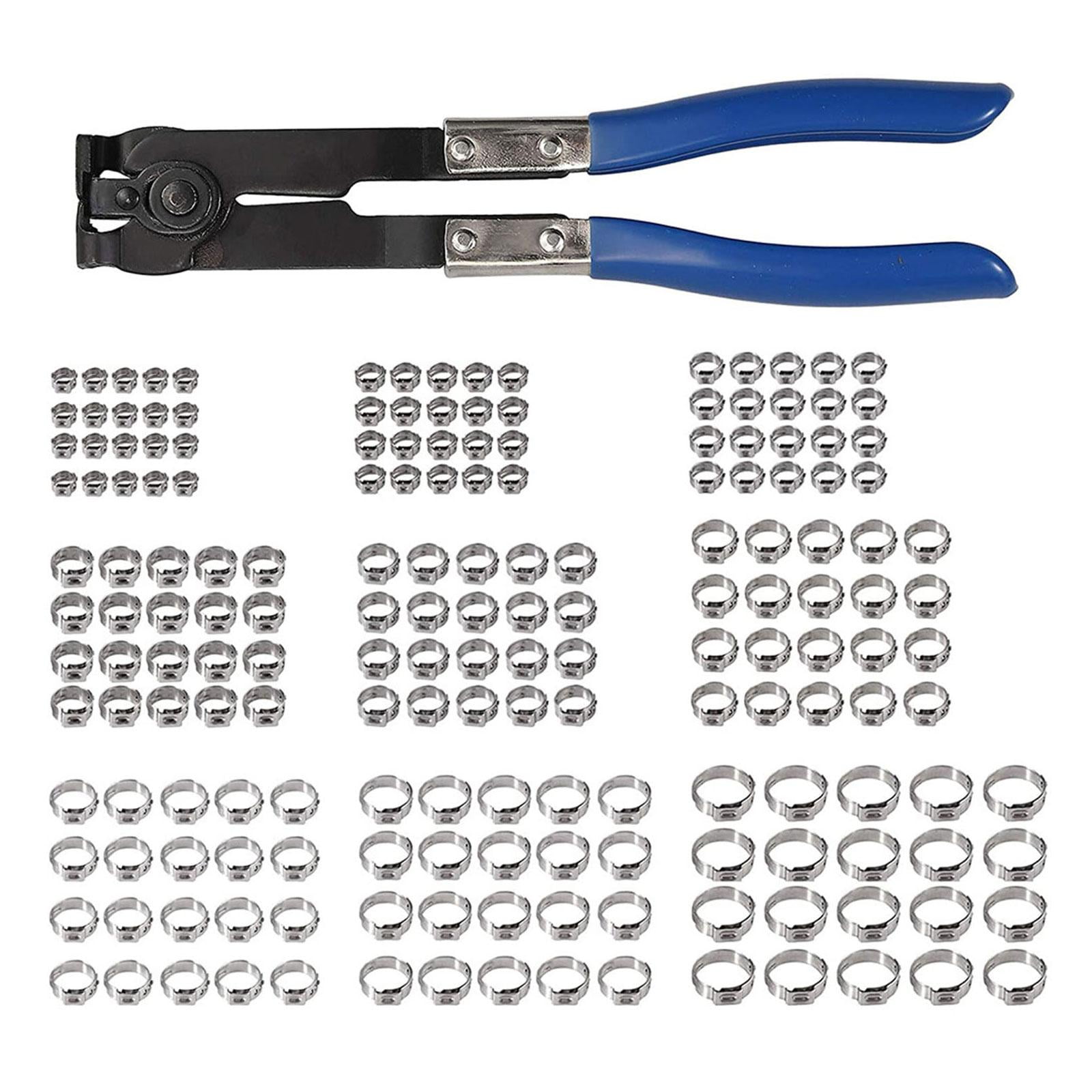 oshhni 180x Single Ear Hose Clamp Assortment Adjustable Cinch Clamps ...