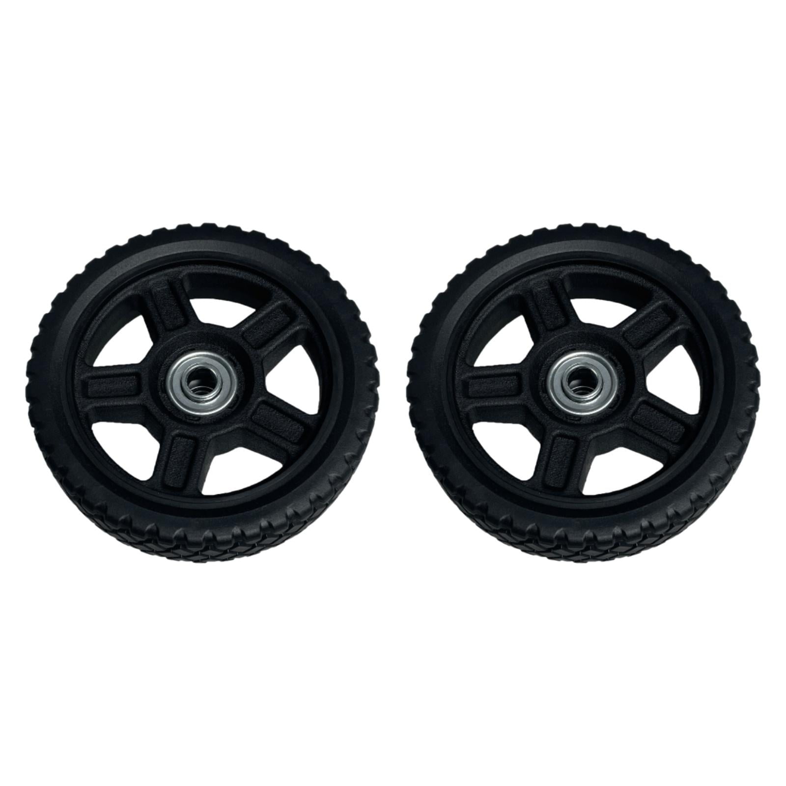 oshhni 2 Pieces Lawnmower Wheels 6 inch Tires Utility Professional High ...
