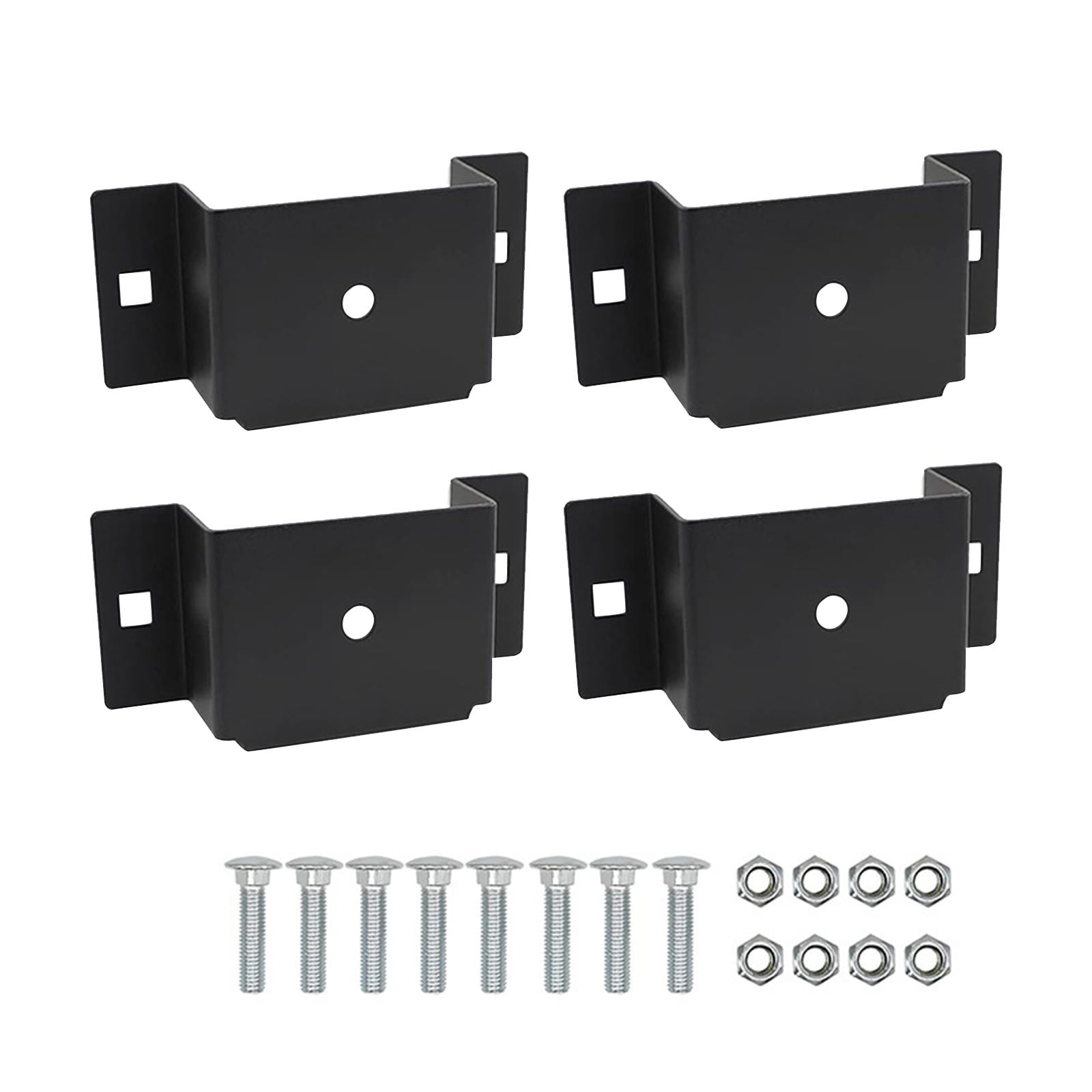 oshhni 4 Pieces Trailer Stake Pocket Brackets Utility for Box Flat Bed ...