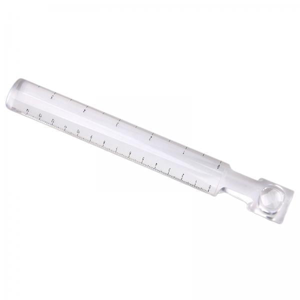 oshhni 4xPortable Hand Held Magnifying Ruler for Reading Papers ...