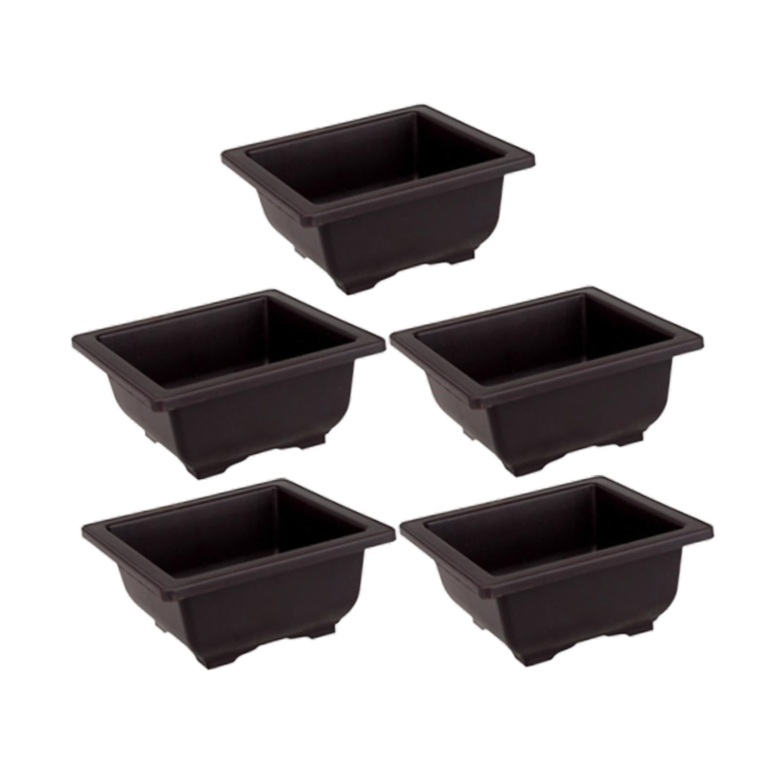 oshhni 5 Pieces Flower Pots Simple Containers for Office Yard Indoor ...