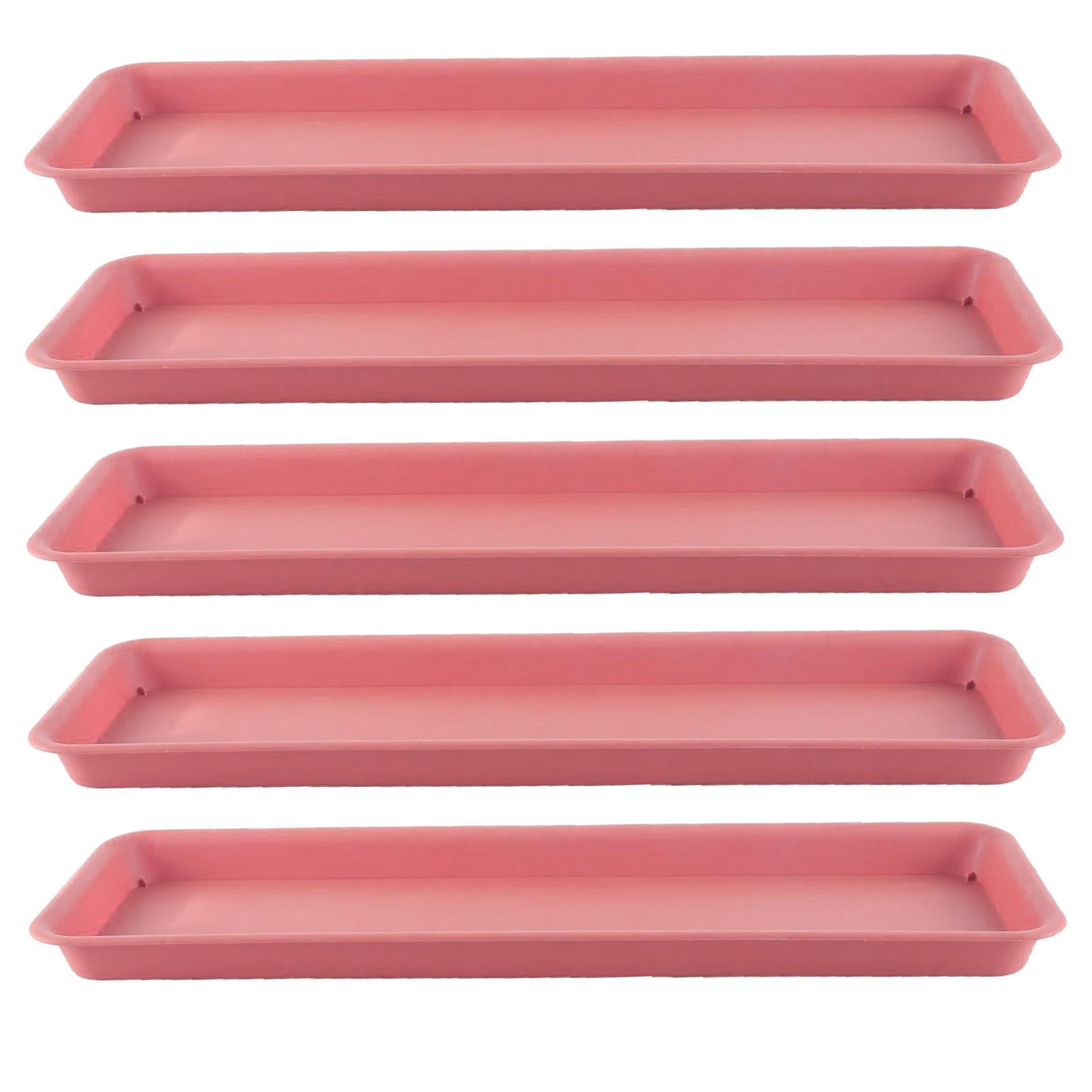 oshhni 5 Pieces Plant Saucers Rectangular Plant Trays for Courtyard ...