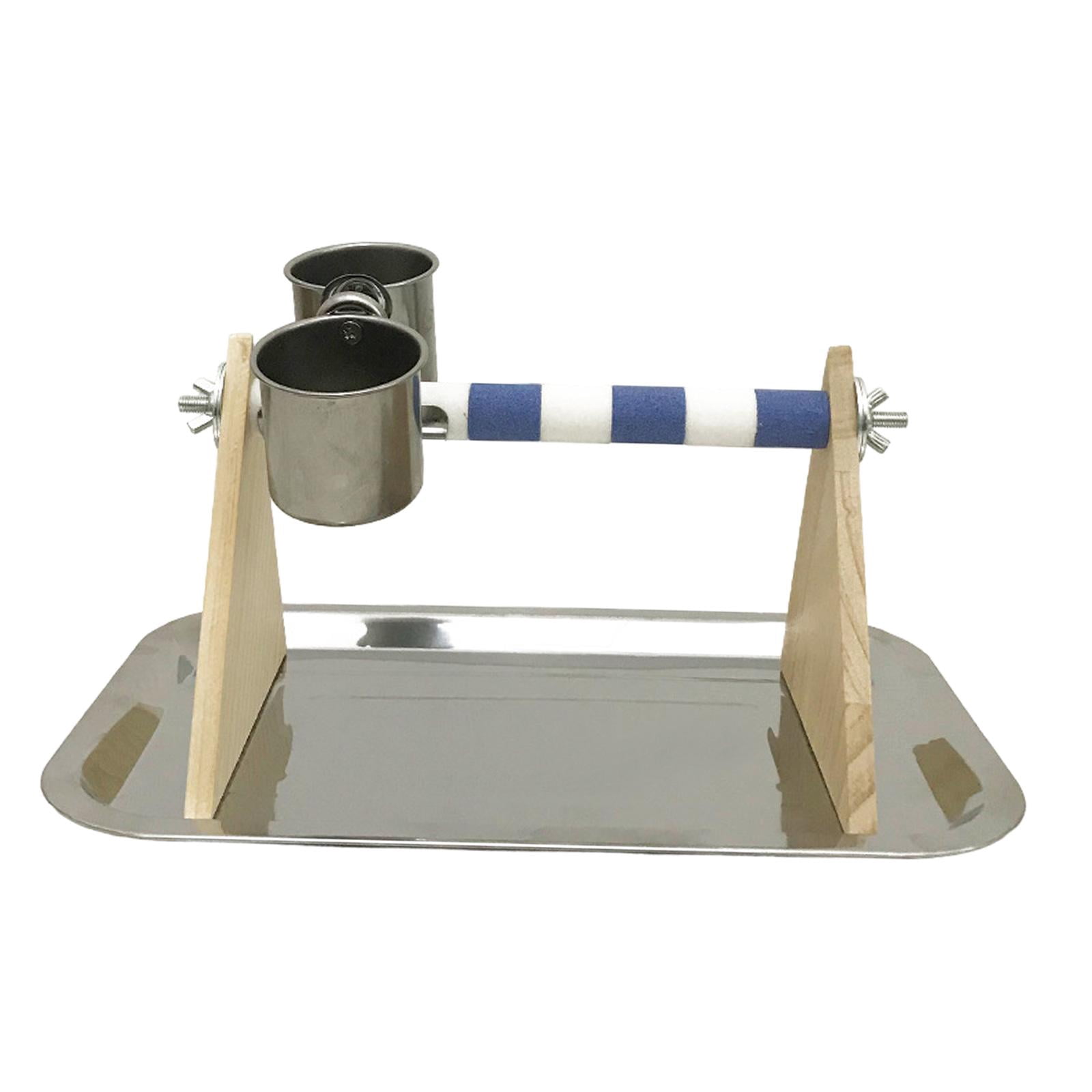 oshhni Bird Parrot Playstand Food Bowl Bird Play Stand for Budgie ...