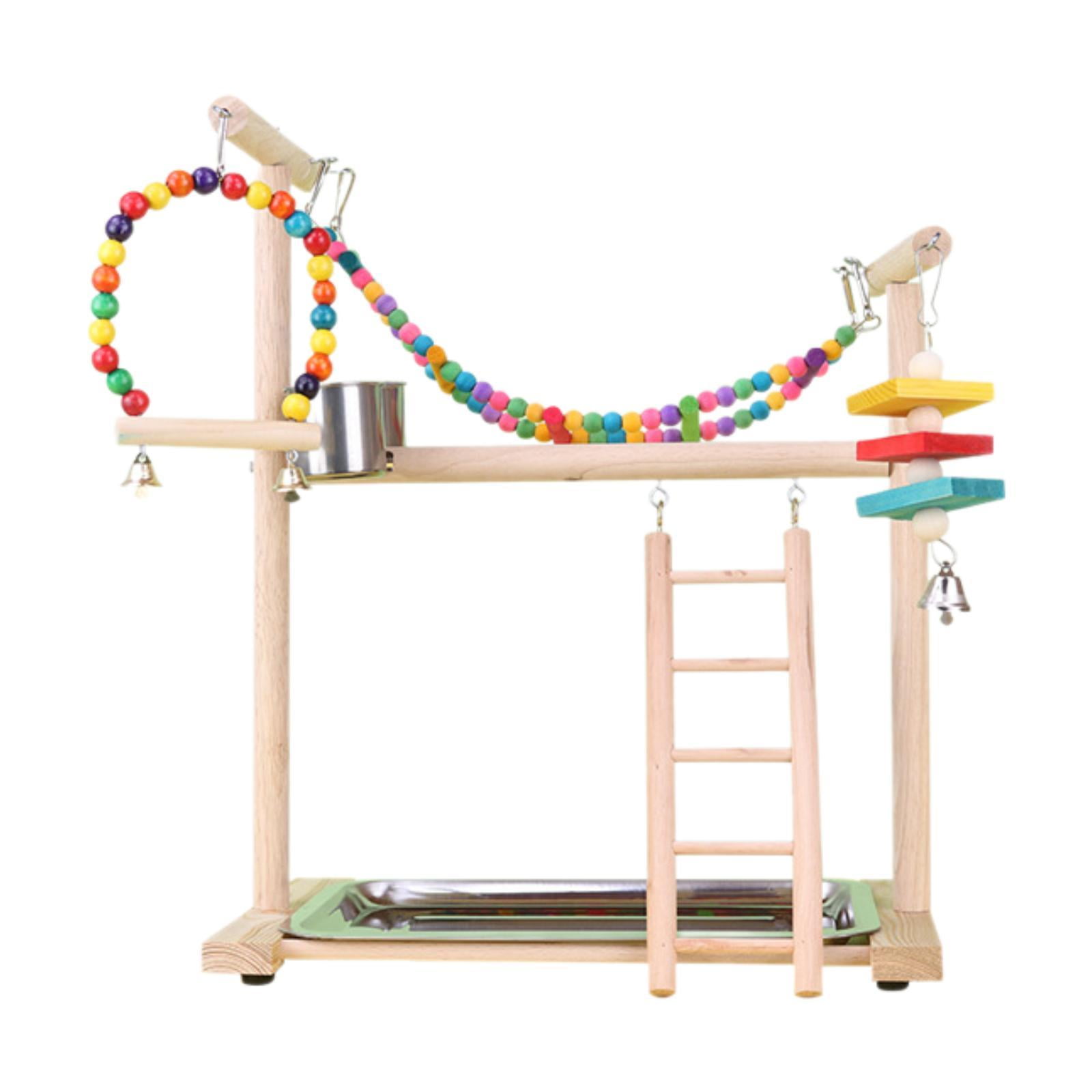 oshhni Bird Play Stand Parrot Perches Bird Playground for Macaw ...
