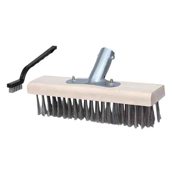 oshhni Deck Scrub Brush Head Heavy Duty Wire Brush Head for Cleaning ...