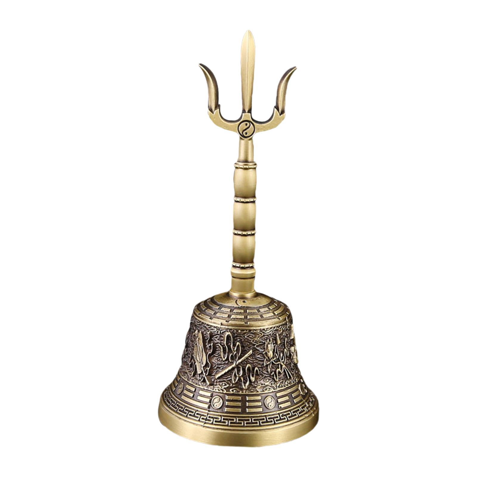 oshhni Dharma Object Bell Set Instrument Taoism Musical Portable Buddha ...