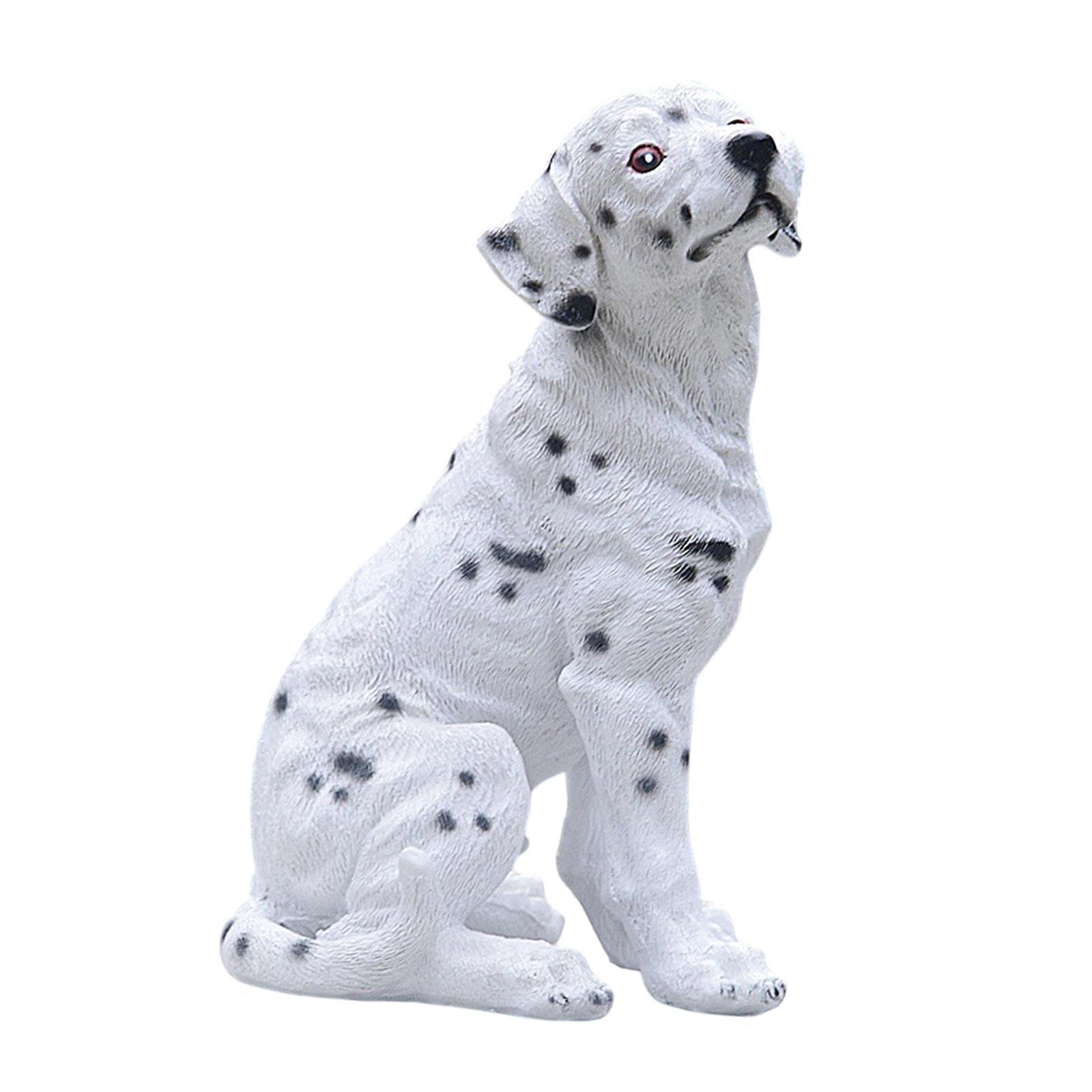 oshhni Dog Statue Creative Cute Resin Lawn Ornament for Indoor Outdoor ...