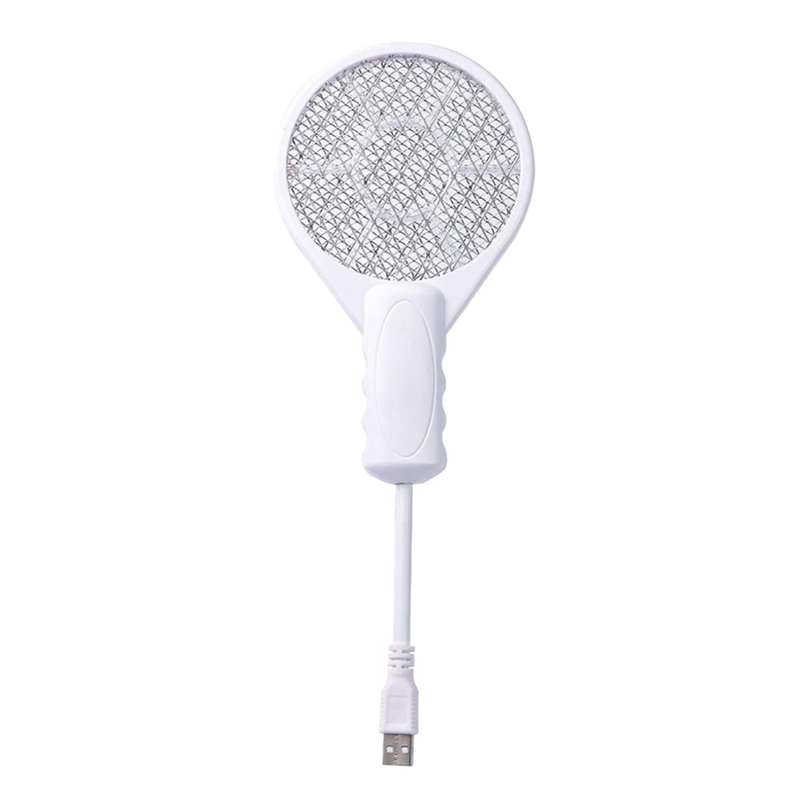 oshhni Electric Compact Bug Racket for Home Indoor Outdoor Patio White ...