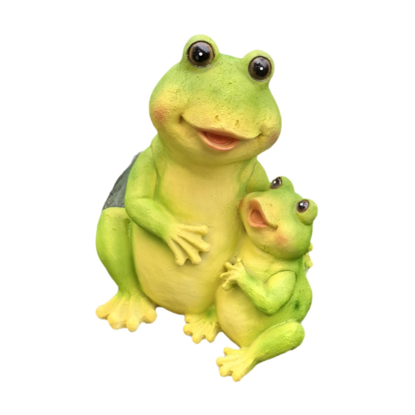 oshhni Garden Frog Statue Centerpiece Decoration for Balcony Patio Lawn ...