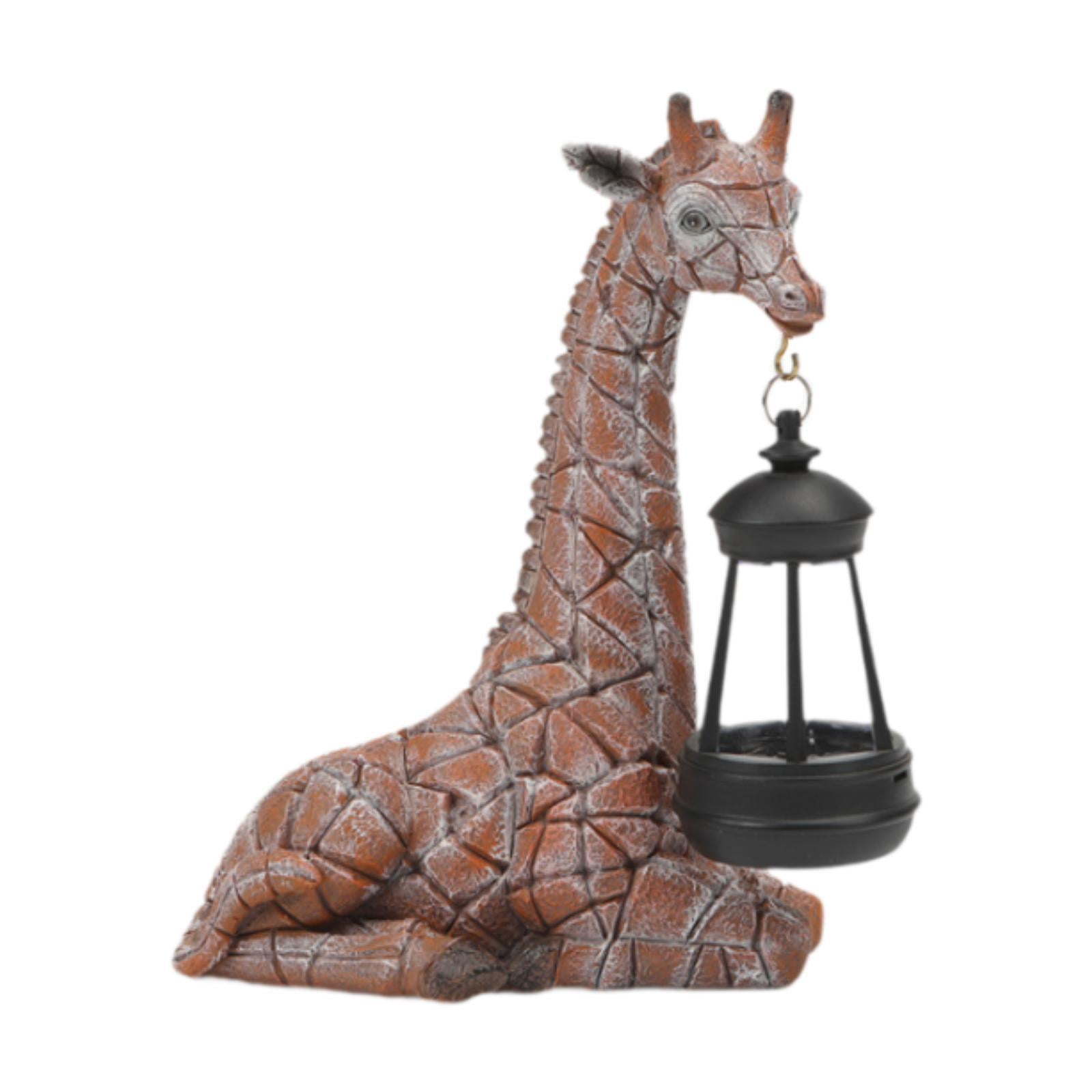 oshhni Garden Giraffe Statue with Solar Light Decorative for Porch Pathway Backyard - Walmart.com