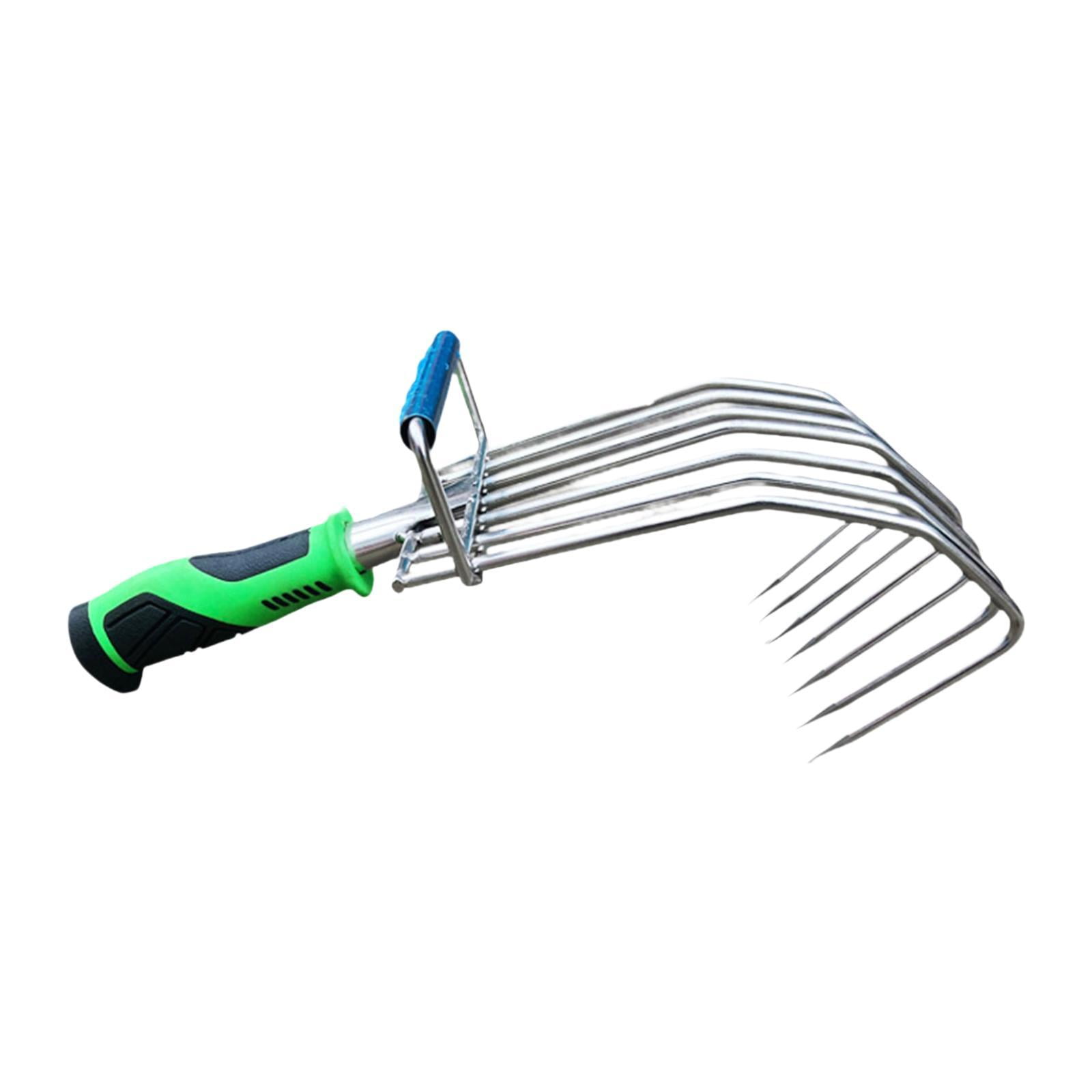 oshhni Hand Rake Cultivating Portable Garden Hand Rake Leaf Rake for ...