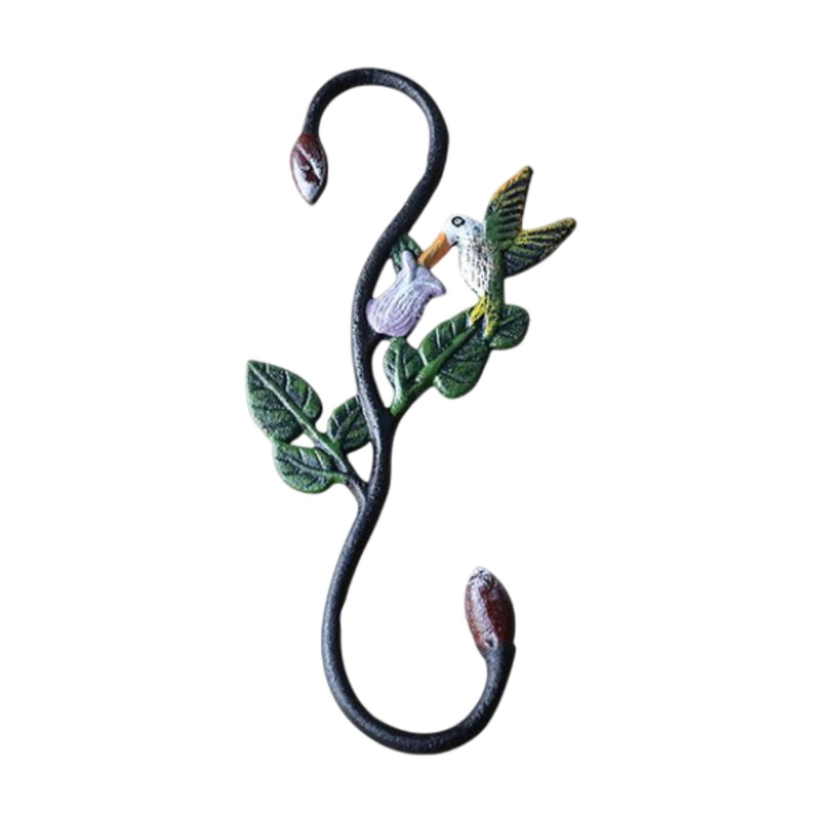 oshhni Heavy Duty S Hook Decorative Rustic S Shaped Bracket for Balcony ...