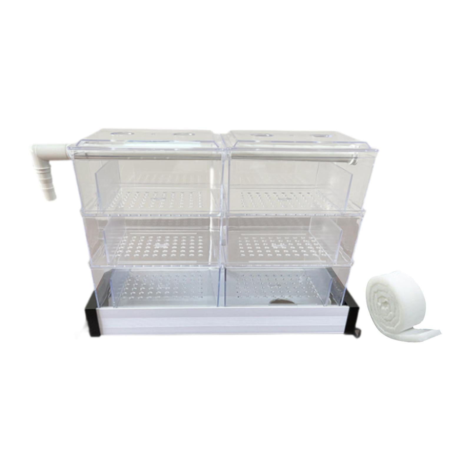 oshhni Overflow Box for Aquarium 3 Layer Top Mounted Drip Tray Overflow ...
