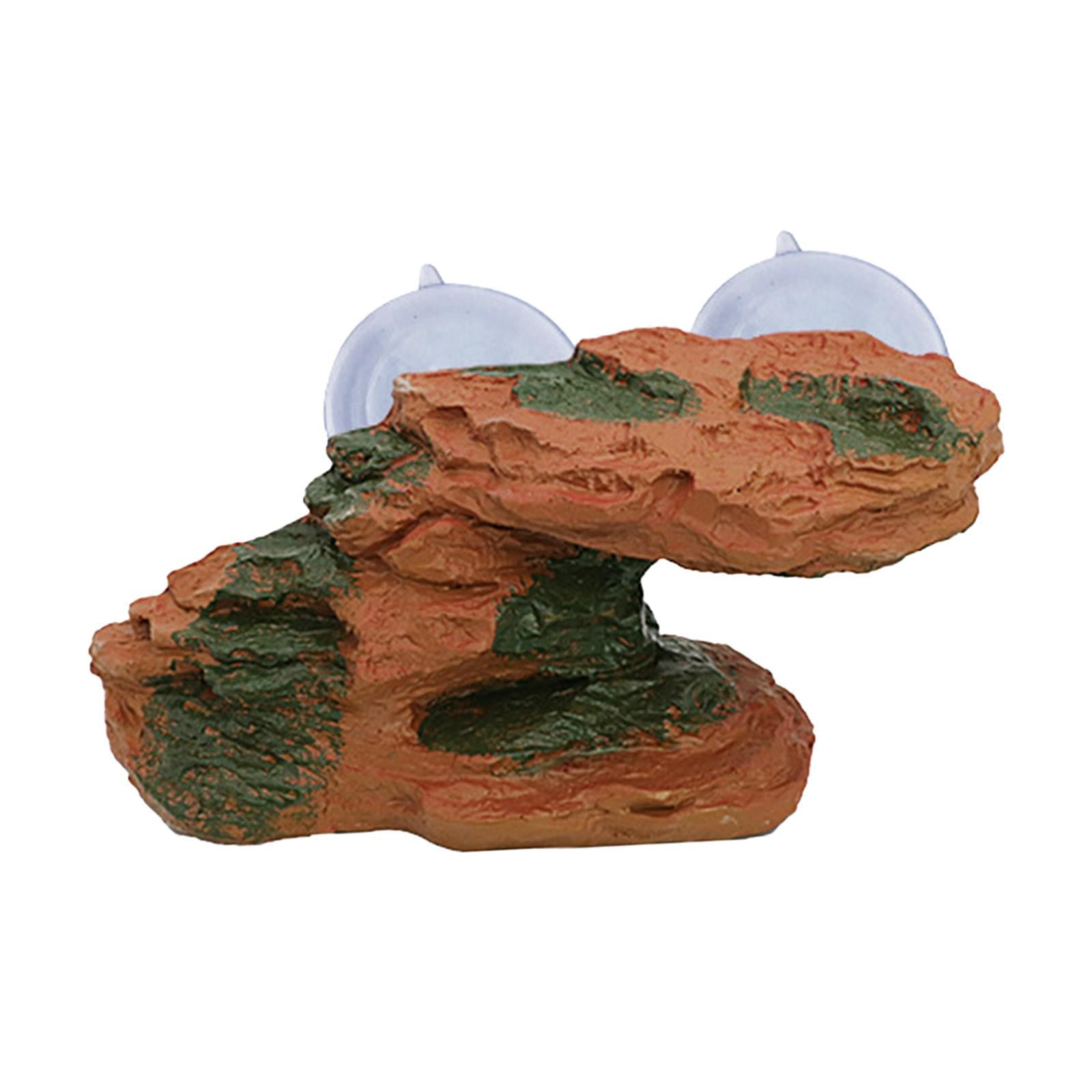 oshhni Resin Step Ledge Turtle Tank Reptiles Dock Resting Terrace Stone ...