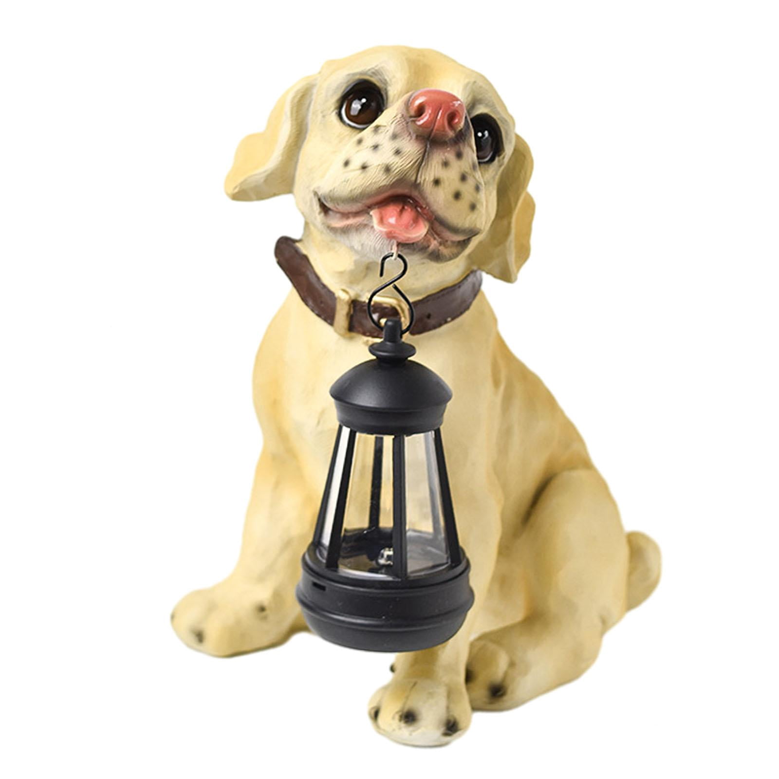 oshhni Solar Lamp Statue Animal Figurine for Yard Courtyard ...