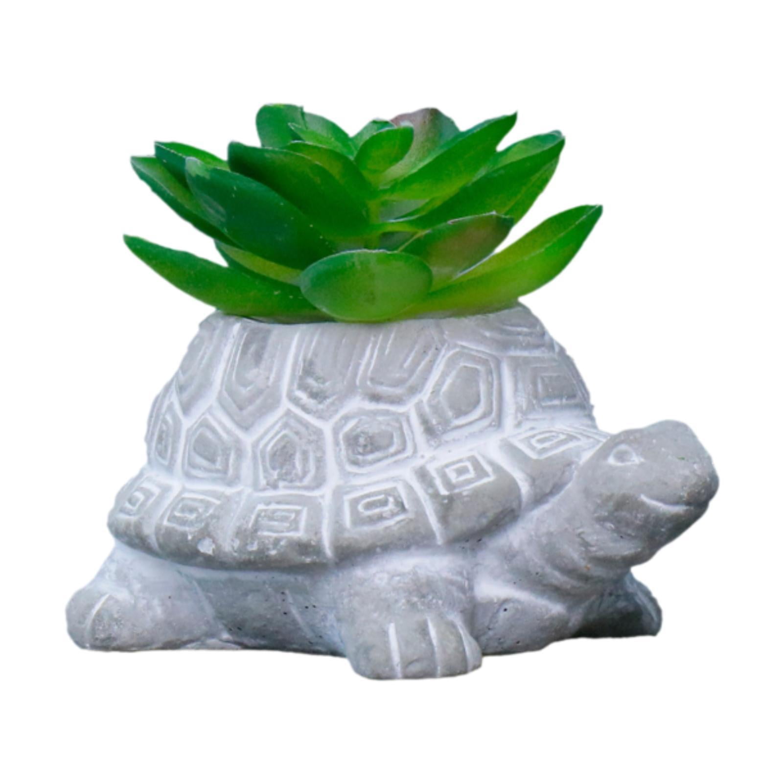 oshhni Turtle Succulent Planter Pot Cute Simulated for Hotel Gift Table ...