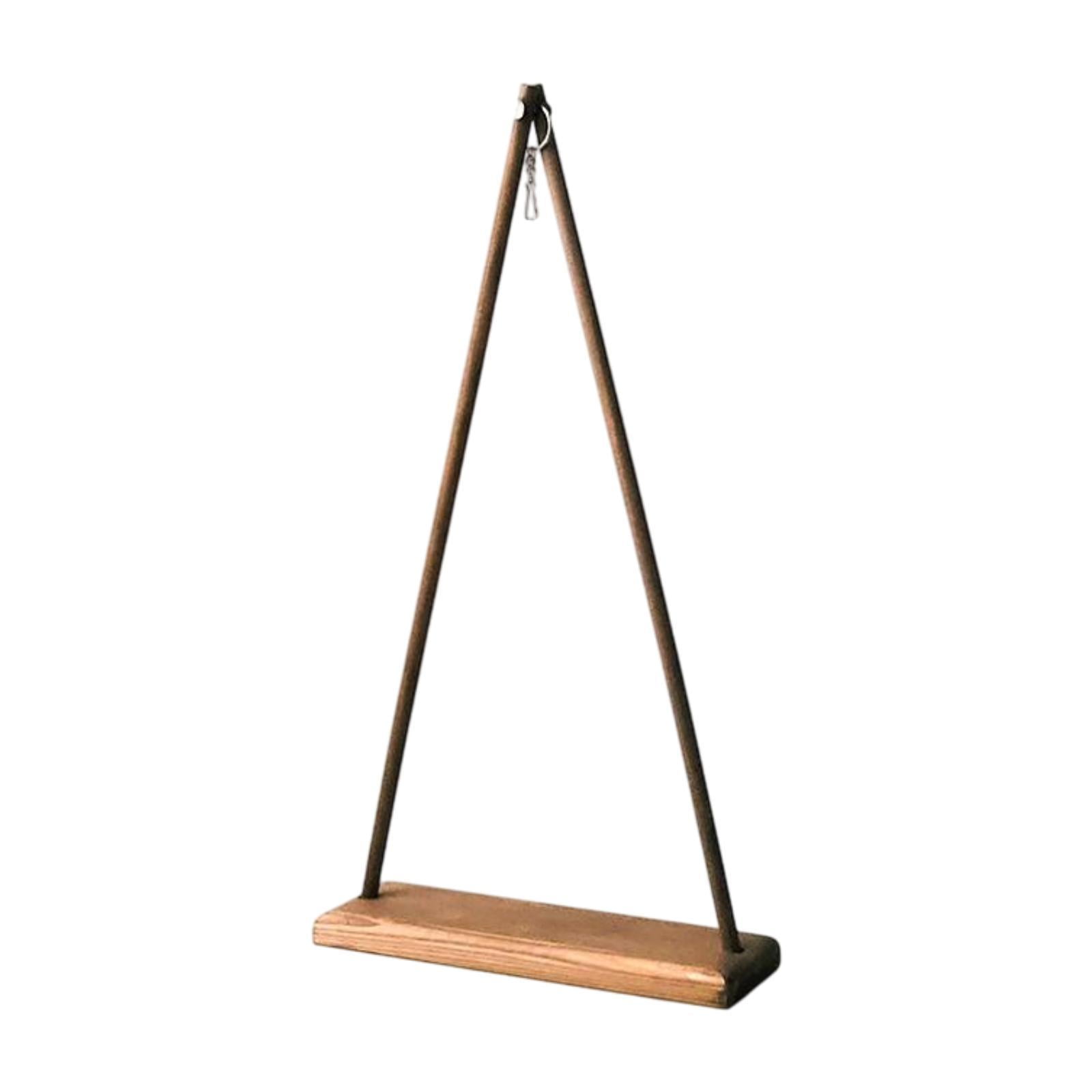 oshhni Wind Chime Stand 19.3 inch Solid Wood Display Rack for Light ...