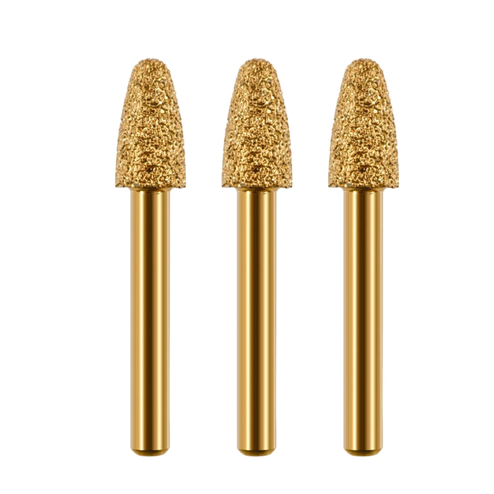 oshhnii 3 Pieces Grinding Wheels Bits Warhead Body Shape for Carving ...