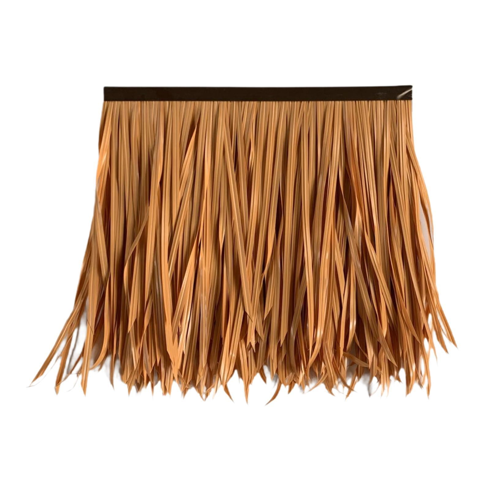 oshhnii 50cmx50cm Flame Retardant Artificial Straw Roof Thatch Outdoor ...
