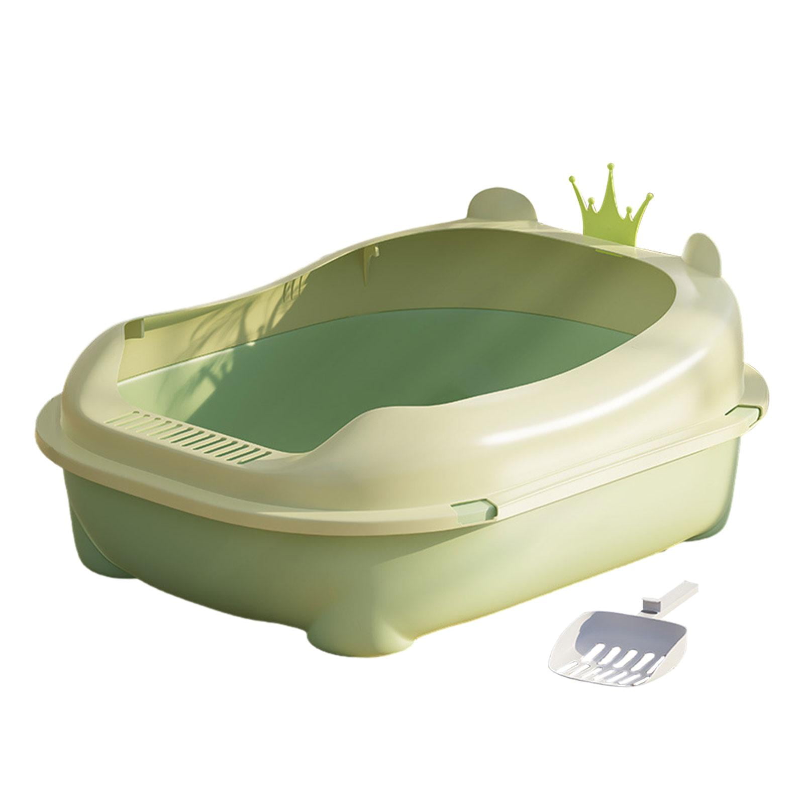 oshhnii Cat Litter Litter Container Cat Sand Box Large Bedpan with High ...