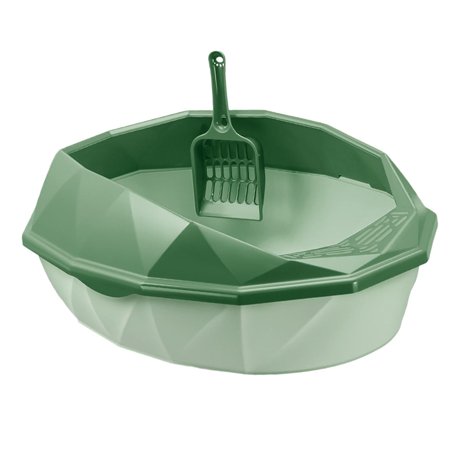 oshhnii Cat Litter Tray Cat Litter Container Semi Enclosed Pet Litter ...