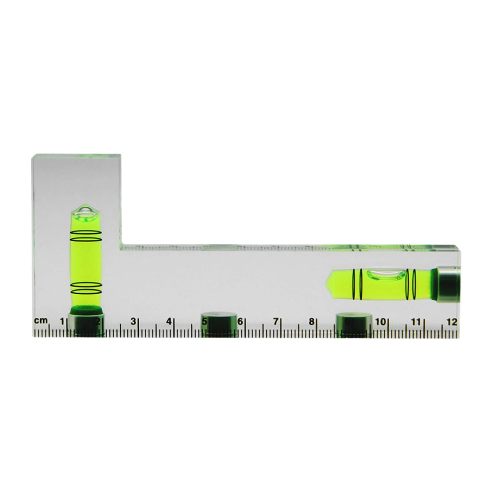 oshhnii L-shaped Bubble Level Ruler Acrylic Level Ruler for Furniture ...