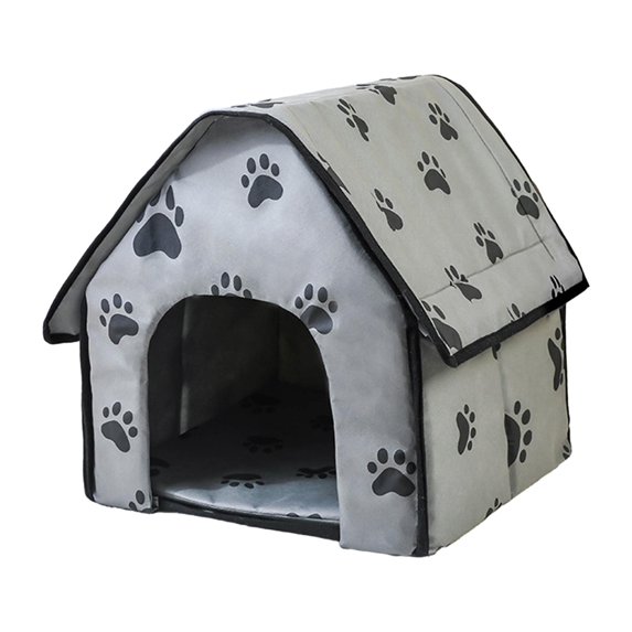 oshhnii Pet House Dog Sleeping Bed Folding Anti Slip Bottom Pet Cat Bed ...