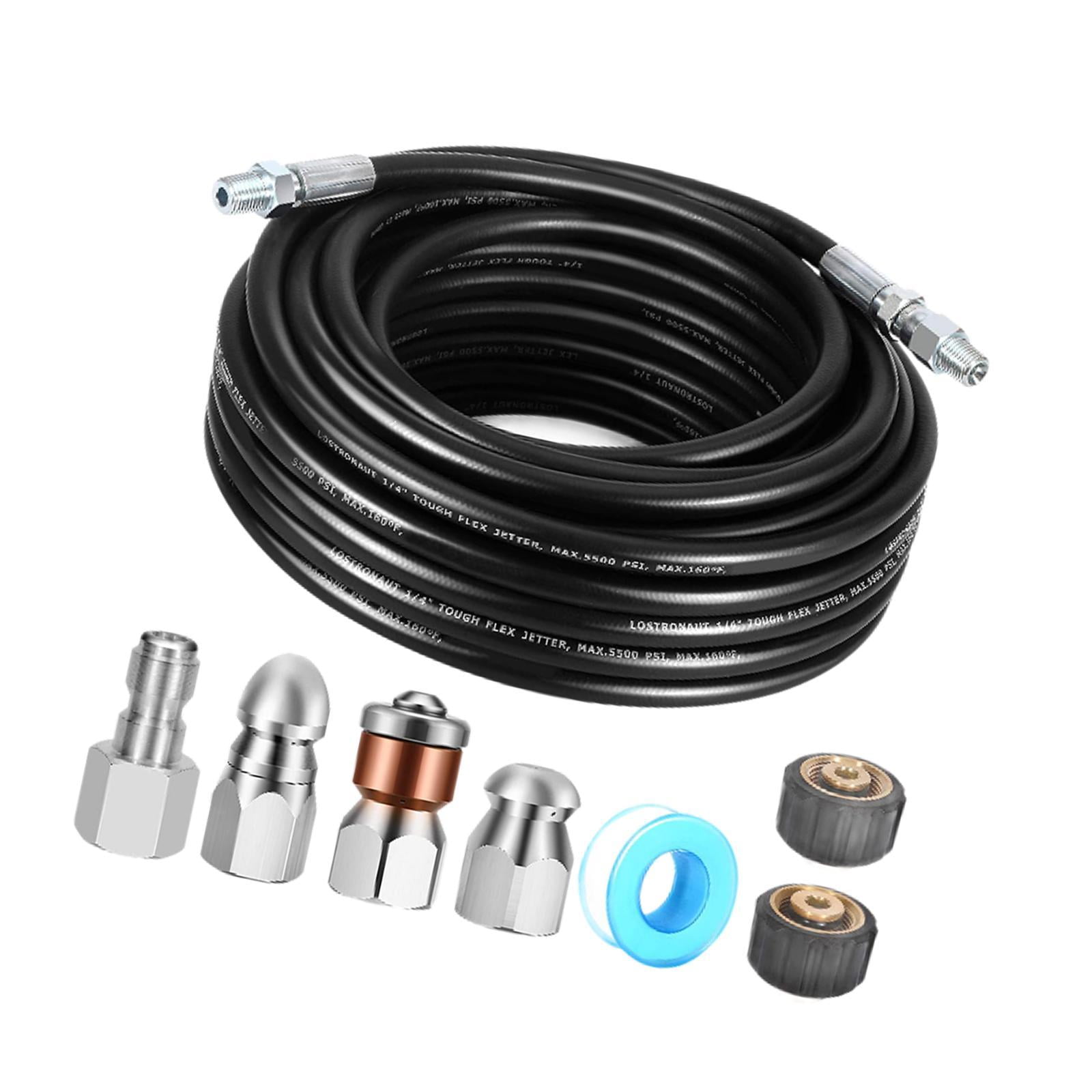 oshhnii Pressure Washer Sewer Kit Drain Cleaner Hose for Indoor Outdoor ...