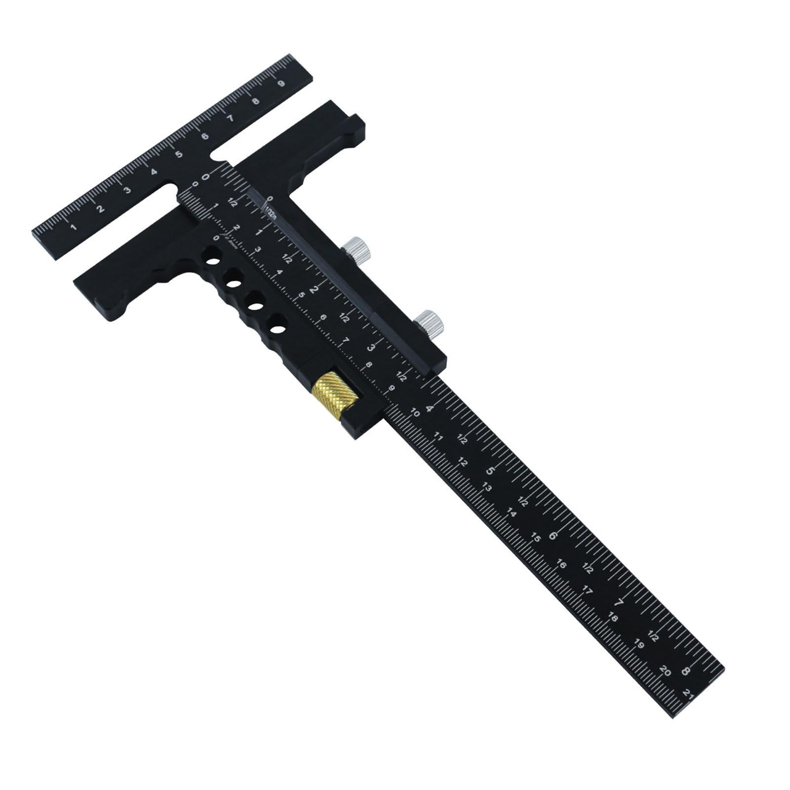 oshhnii T Shaped Wood Workings Scriber Portable Sturdy Slide Ruler for ...