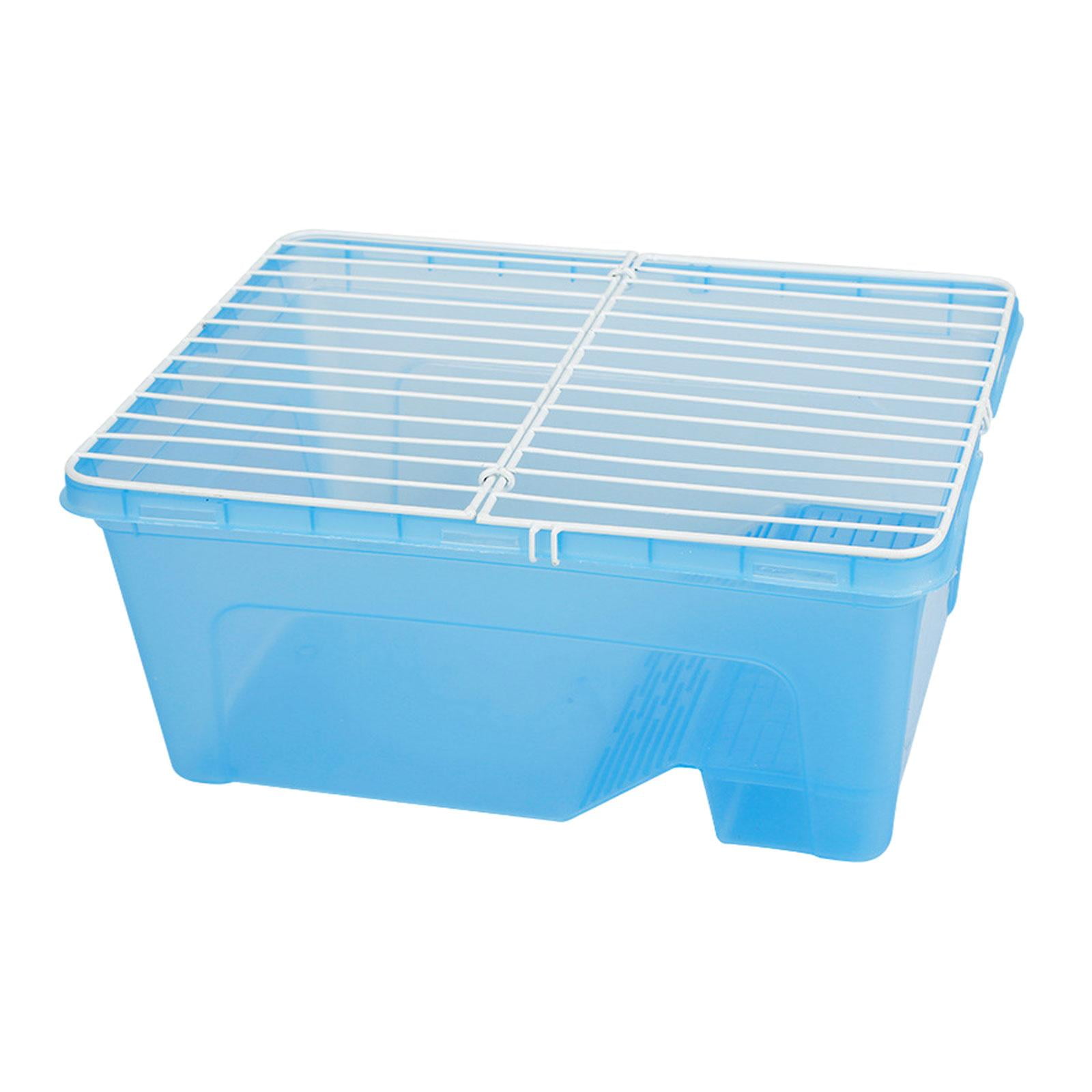 oshhnii Turtles Tank Aquarium Turtle Habitat with Cover Easy to Feeding ...