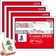 otnbgsr 4 Pack 2026 Mahjong Card Official Revision Large Print Mah ...