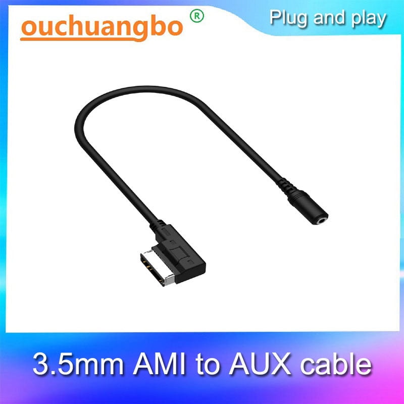 ouchuangbo 3.5mm AMI to AUX audio cable For A1 A3 A4 A5 A6 A7 A8 Q2 Q3 ...