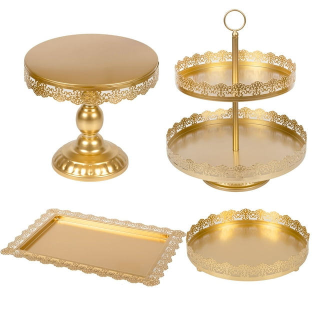 Free Shipping! ounewxy Gold Cake Stand Set - Cake Stands for Dessert ...