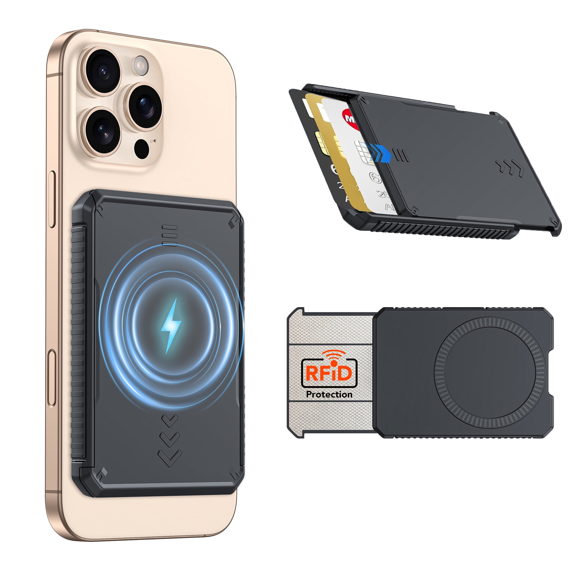 oupeigar for MagSafe Wallet, Strongest Magnetic Wallet for iPhone ...