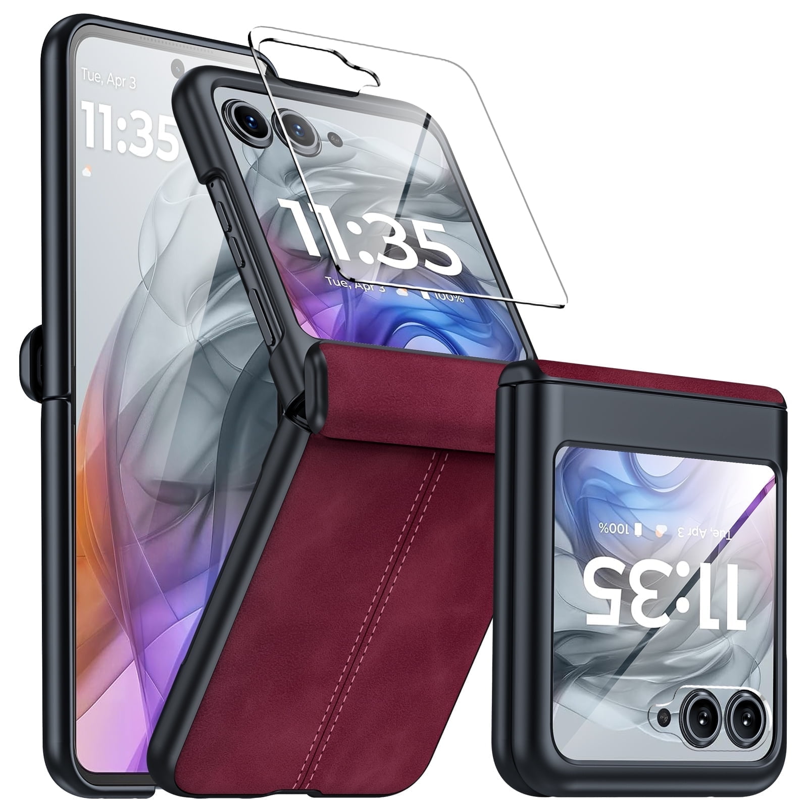 Oupeigar for Motorola Razr 50 2024/Razr 60 2025 Case Built-in Screen ...