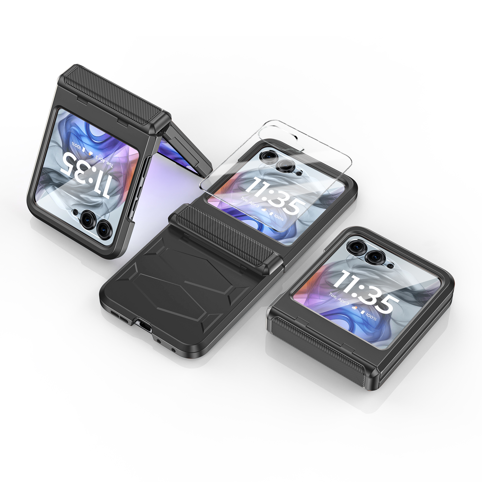 oupeigar for Motorola Razr 50 2024/Razr 60 2025 Case with Hinge Cover ...