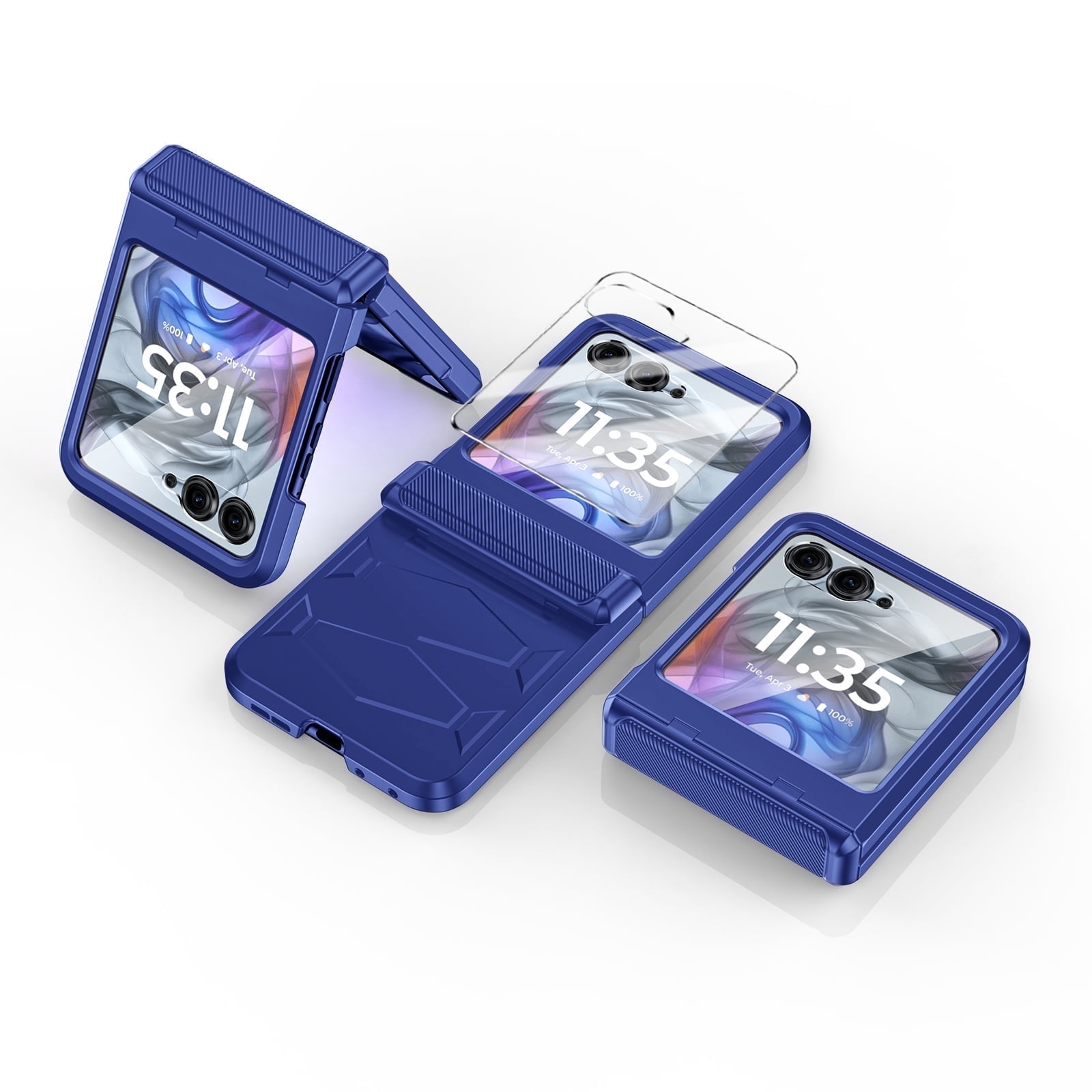 Oupeigar for Motorola Razr 2025/Razr 2024 Armor Case with Hinge Cover ...