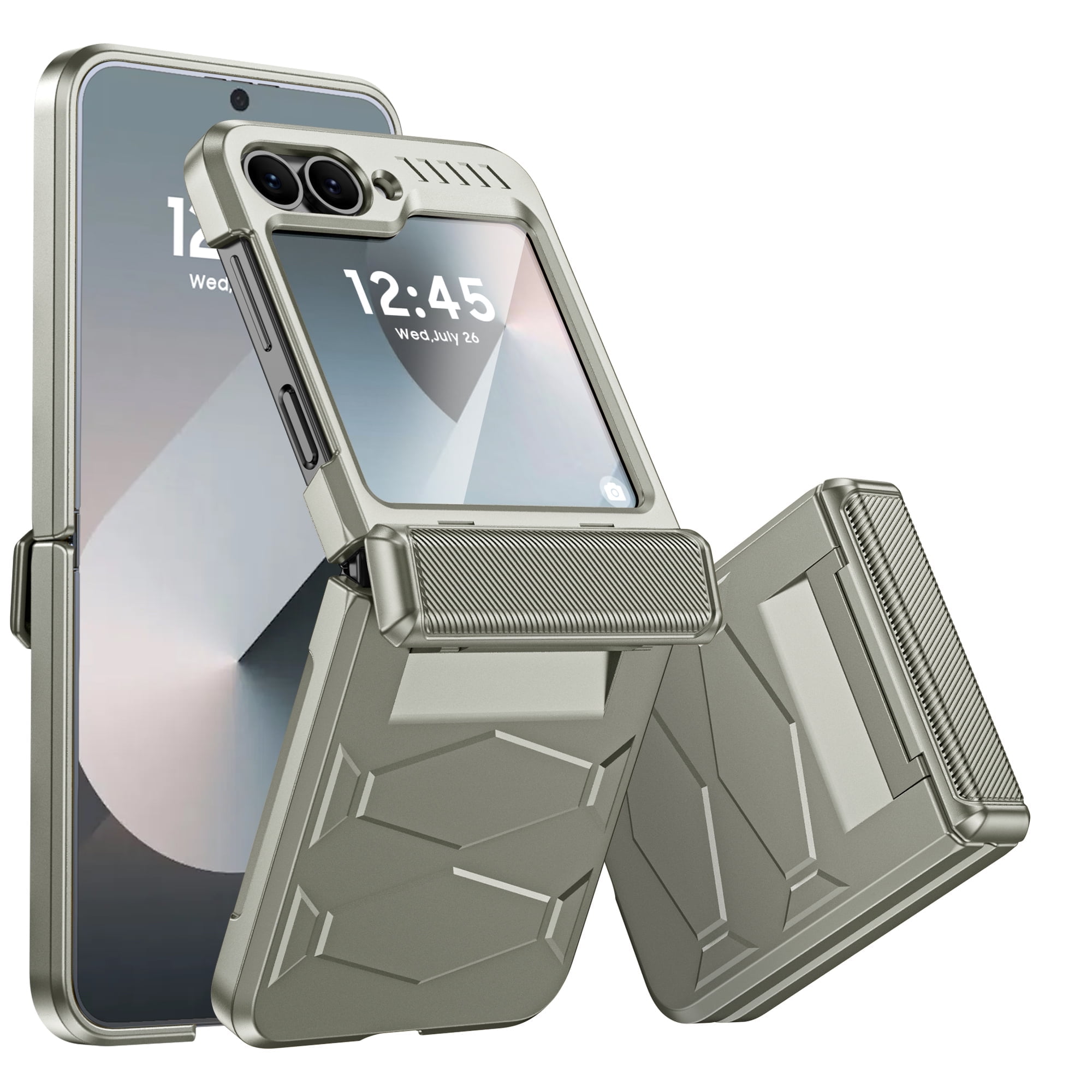 oupeigar For Motorola Razr+ (Plus) 2024 Case, Hinge Protection & HD ...