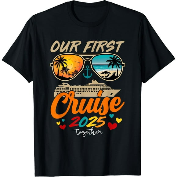our first cruise 2025 together Matching Couples Cruise T-Shirt ...