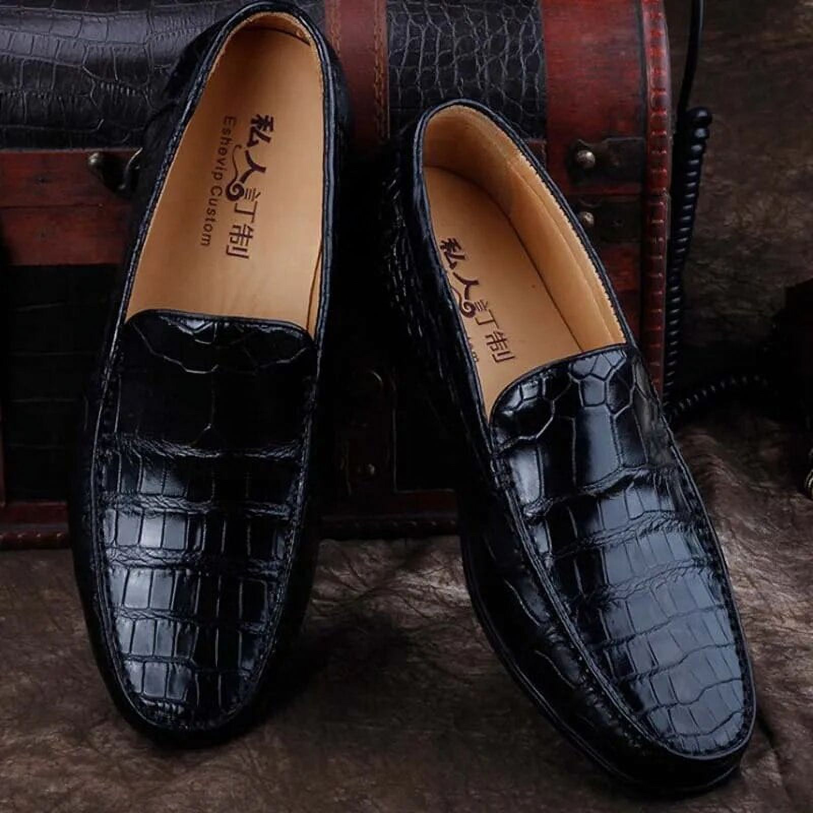 ourui crocodile leather men doug shoes male Genuine crocodile leather ...