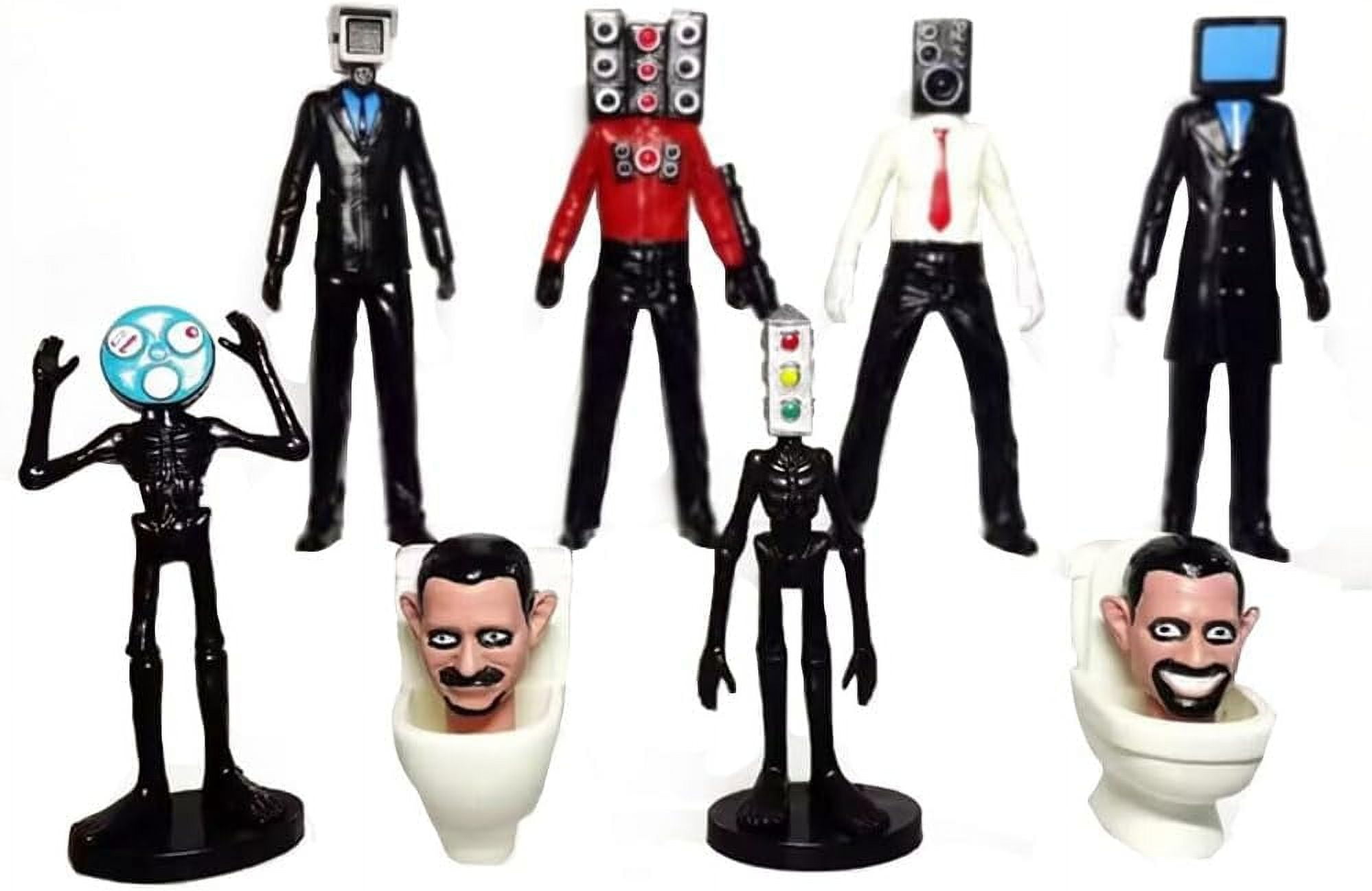 8PCS Cameraman Toilet Figure Set 7-10cm Creative Game Cameraman Toilet ...