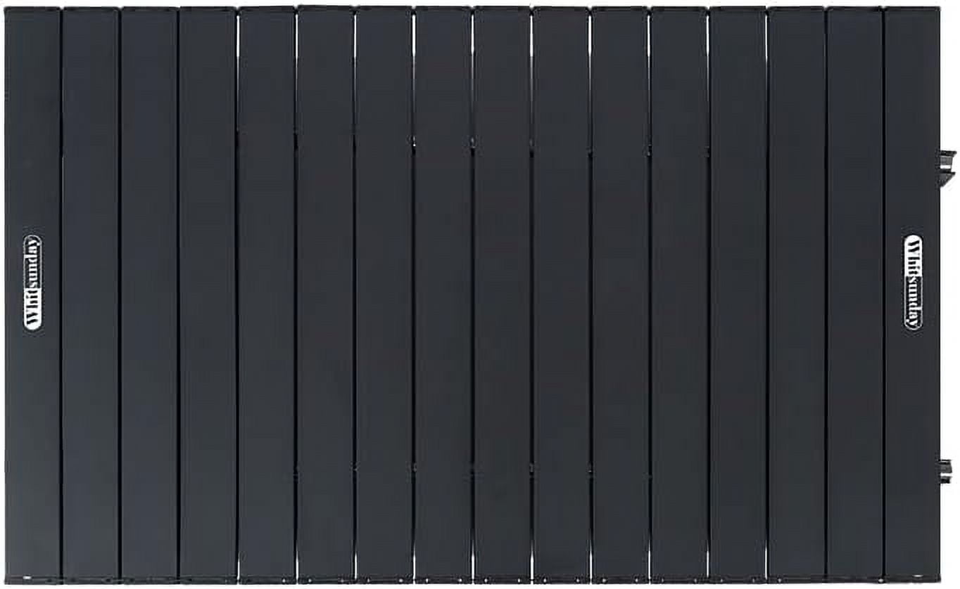 Outdoor Folding Table Aluminum (Carbon Black, Rectangle Standard ...