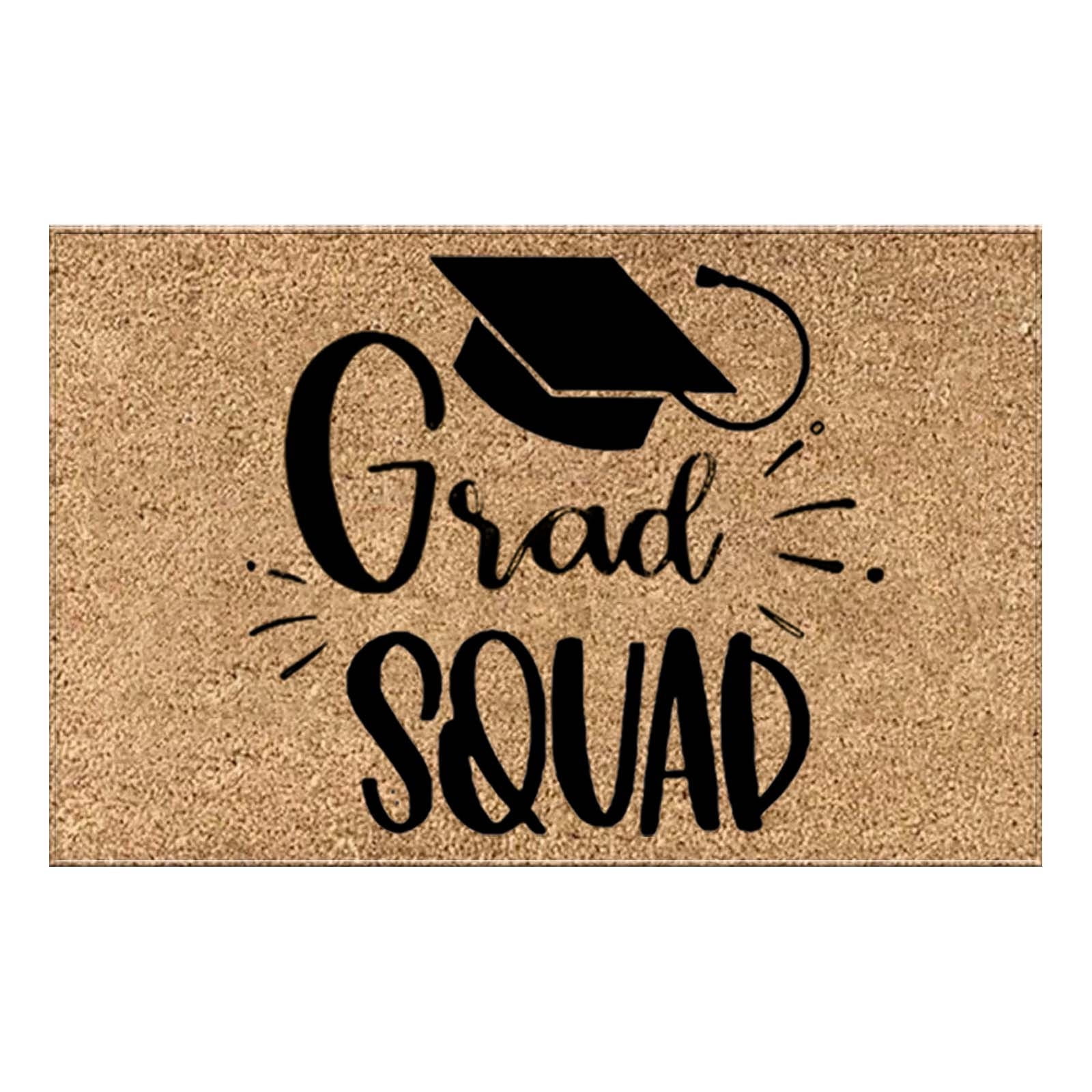 outdoor mat graduation door decorations class of 2024 blue and white ...