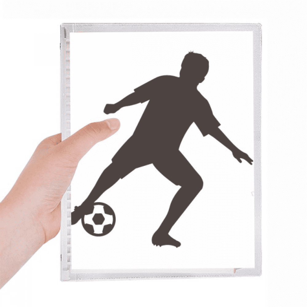 outline soccer football sports notebook loose diary refillable journal ...