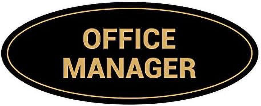 oval office manager sign (black/gold) - small - Walmart.com